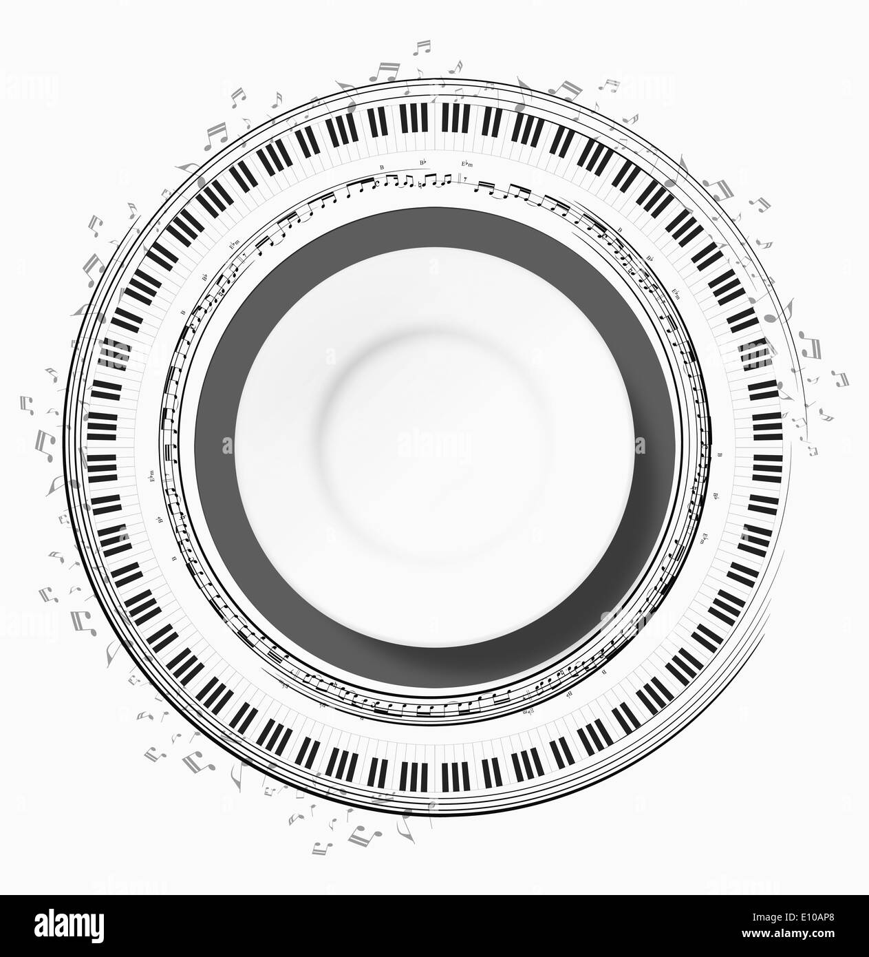 a piano of a circular shape Stock Photo - Alamy