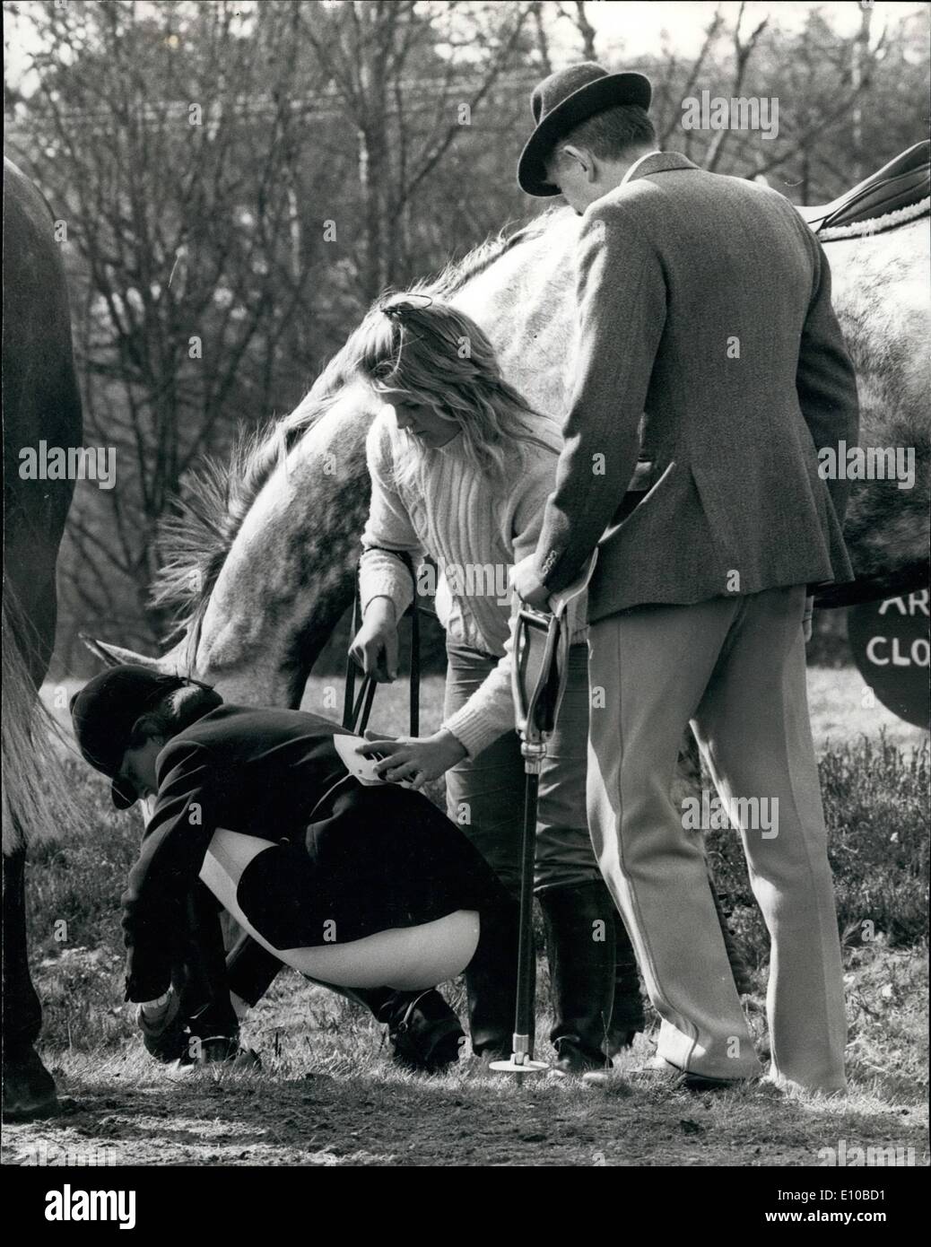 Mar. 03, 1972 - Princess Anne takes part in the Crookham horse trials ...