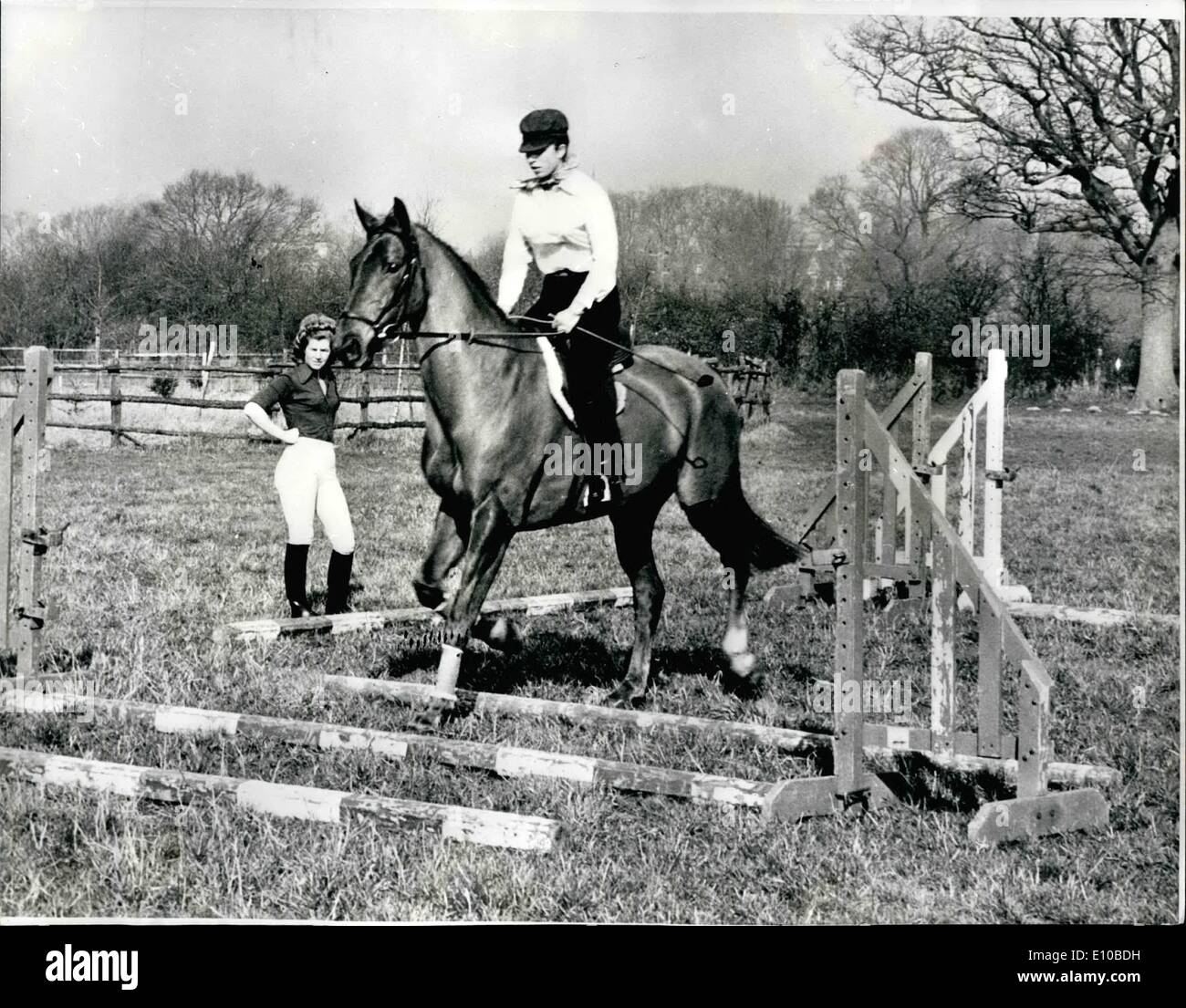 Mar. 03, 1972 - Princess Anne Schooling Her Horses In Preparation For ...