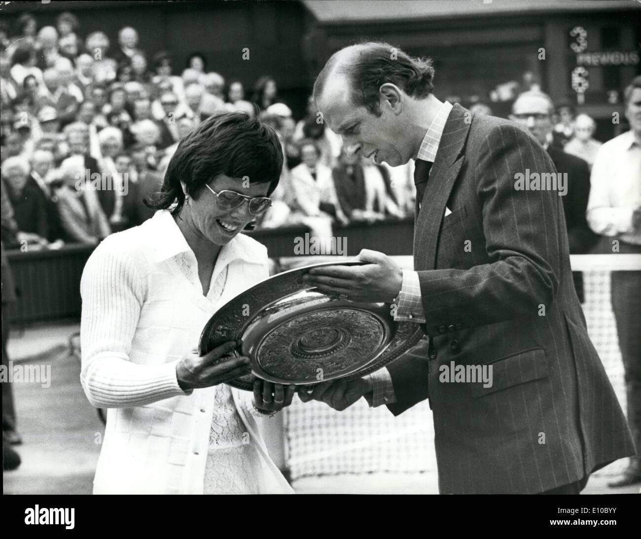 Billie jean king 1972 hi-res stock photography and images - Alamy