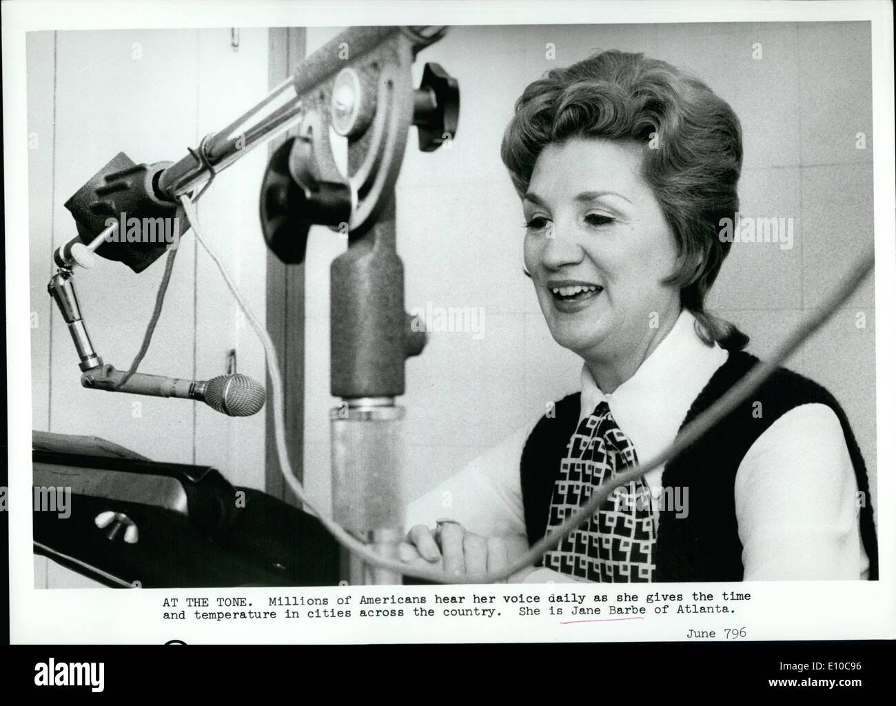 Jun. 06, 1972 - At the Tone. Millions of Americans hear her voice daily ...