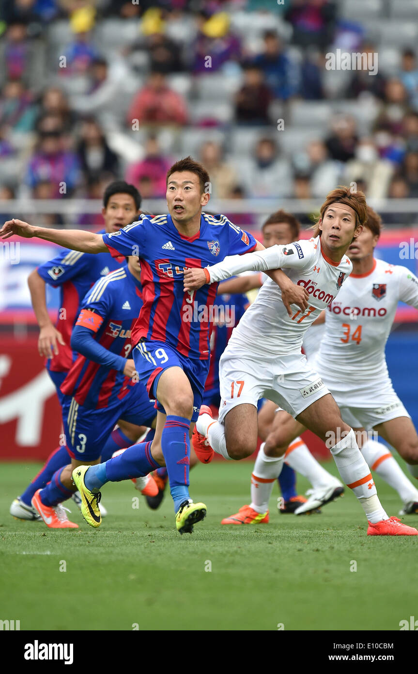 Kazuma Watanabe (FC Tokyo), Shohei Takahashi (Ardija), MAY 6, 2014 - Football / Soccer : 2014 J ...