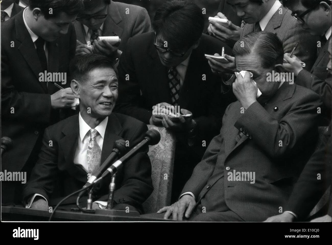 Apr. 04, 1972 - Prime Minister Sato In Tears On Meeting Japan's ''Hold ...