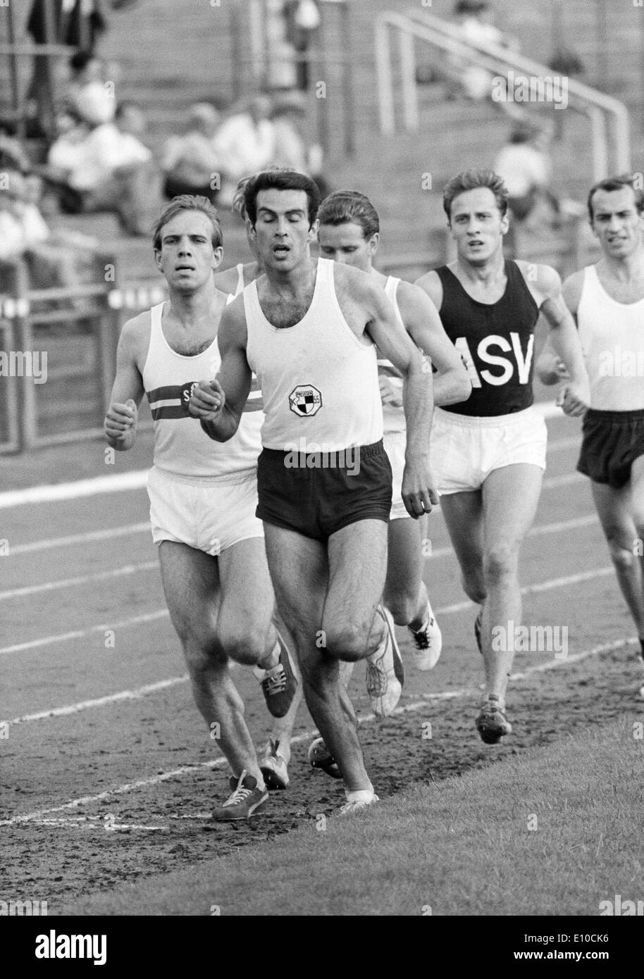 Sixties, black and white photo, sports, athletics, Western German ...