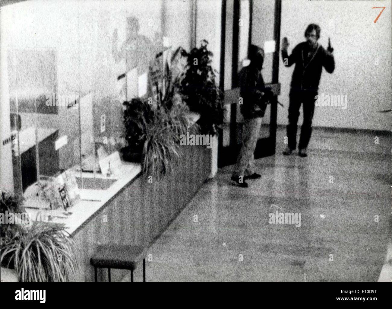 Apr. 13, 1972 - Bank robbery in Munich: A Bank hold-up was filmed in ...