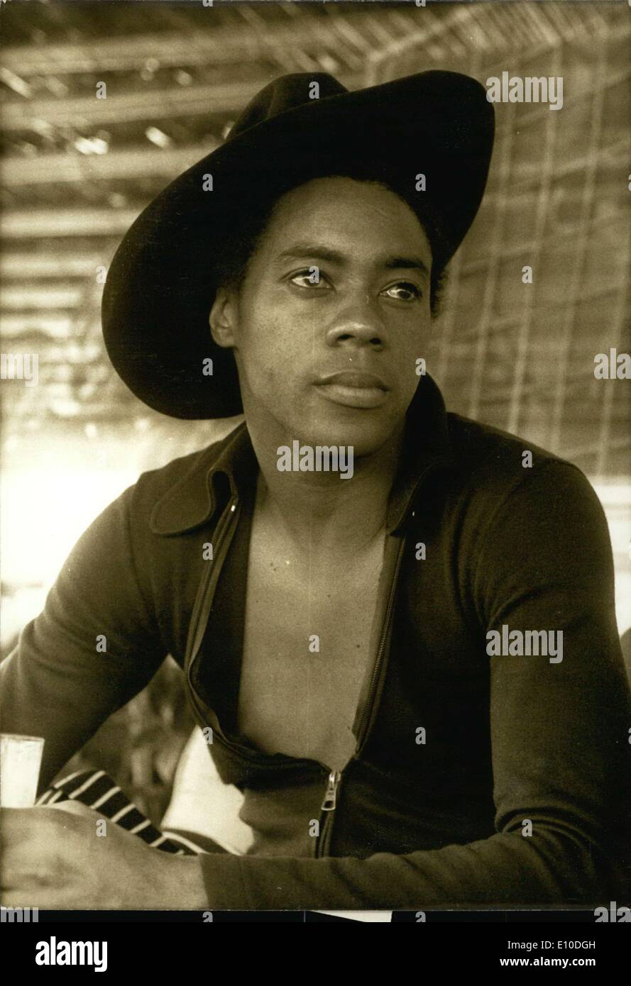 Jul. 10, 1972 - Dancer and choreographer Victor Upshaw is relaxing on ...