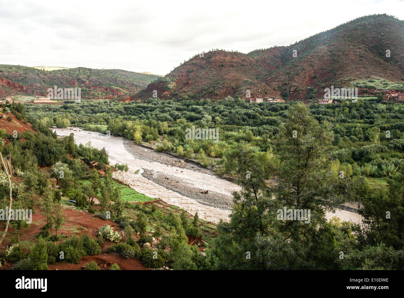 Ourika Valleyand river Morocco Stock Photo - Alamy