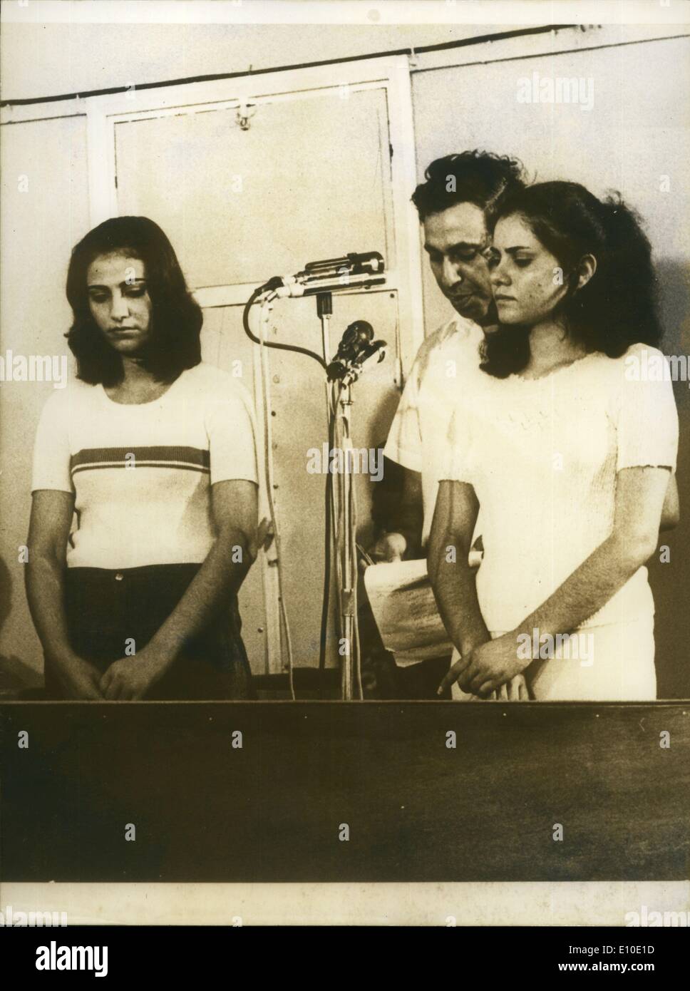 Aug. 08, 1972 - The trial of two young Palestinian girls, survivors of ...