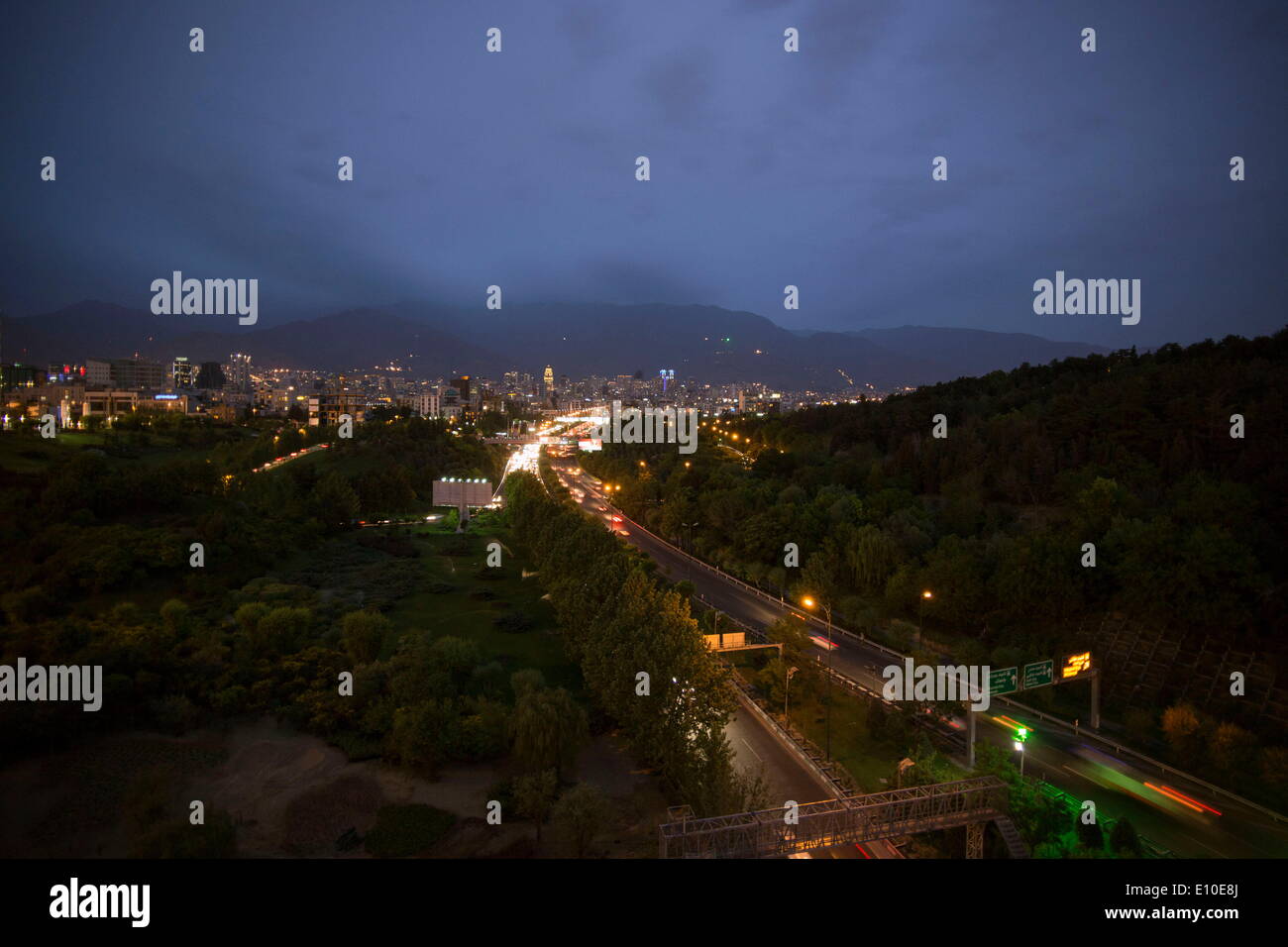 May 20, 2014 - Tehran, Iran - A view of northern Tehran at sunset from ...