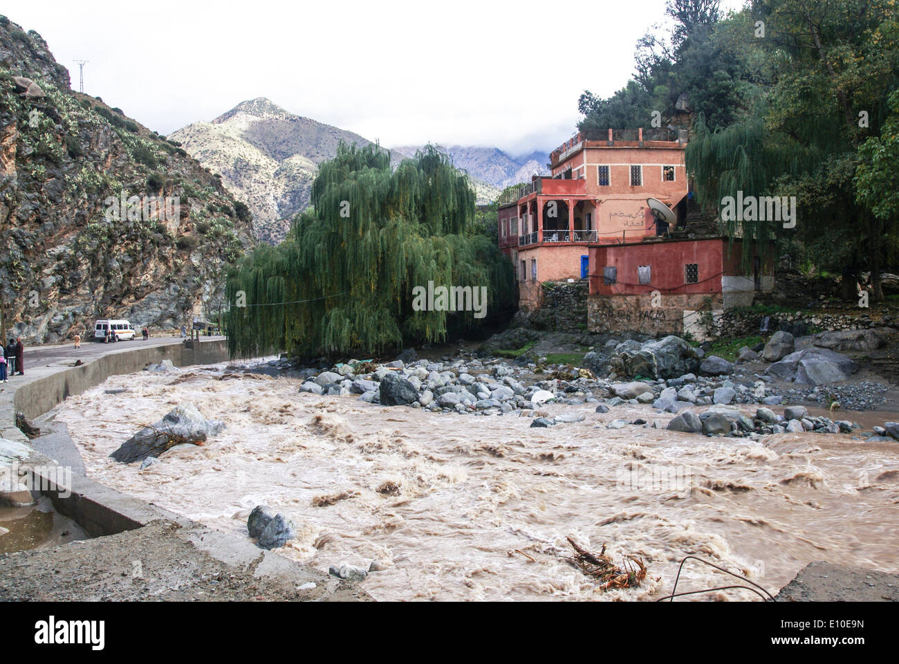 Ourika Valleyand river Morocco Stock Photo - Alamy