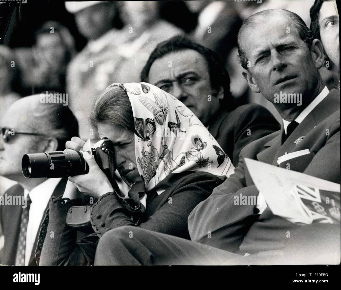Aug. 08, 1972 - Princess Anne and Princess Philip Watch Dressage In ...
