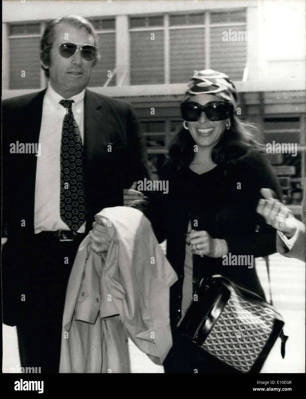 May 12, 1972 - Gregory Peck & Wife Leave Nice Airport French Riviera ...