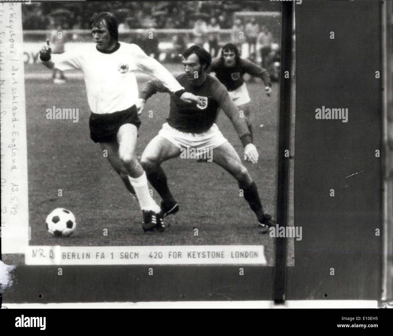 May 14, 1972 - England And West Germany Draw O- Berlin In the second ...