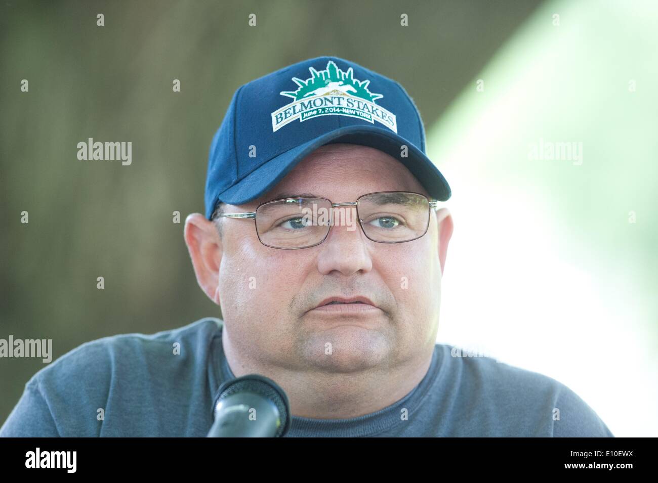 Belmont Park, New York, USA. 20th May, 2014. Assistant trainer ALAN ...