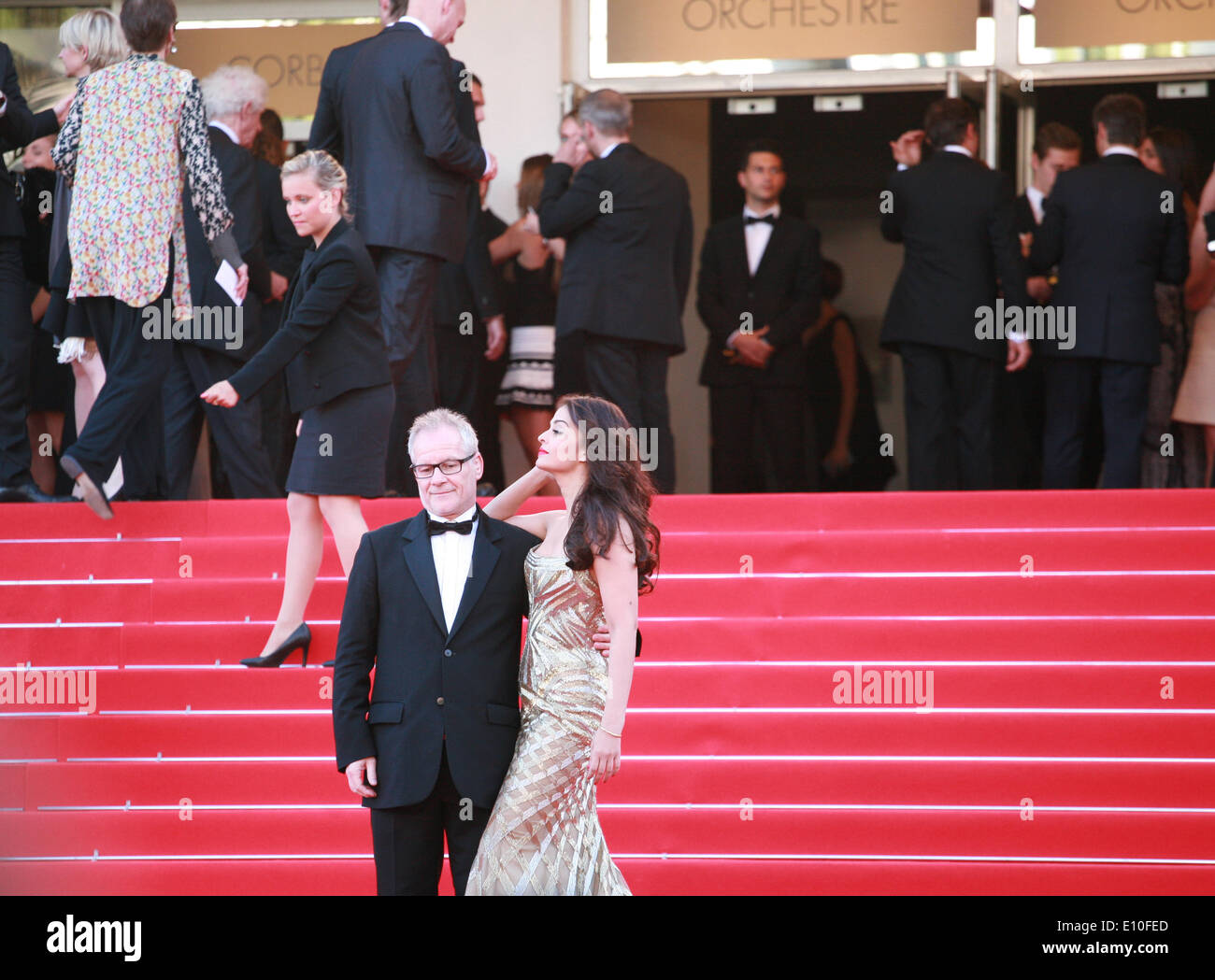 Cannes, France. 20th May 2014. Aishwarya Rai Bachchan and Thierry ...