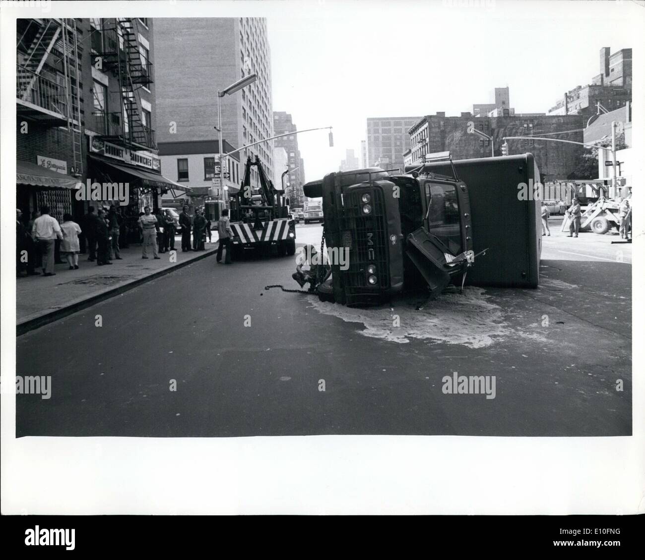 Oct. 10, 1972 - Traffic accident: A truck armed over at 29 street ...