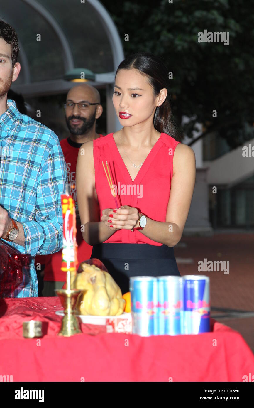 Actress Jamie Chung attends pray ceremony of film It`s Already Tomorrow ...