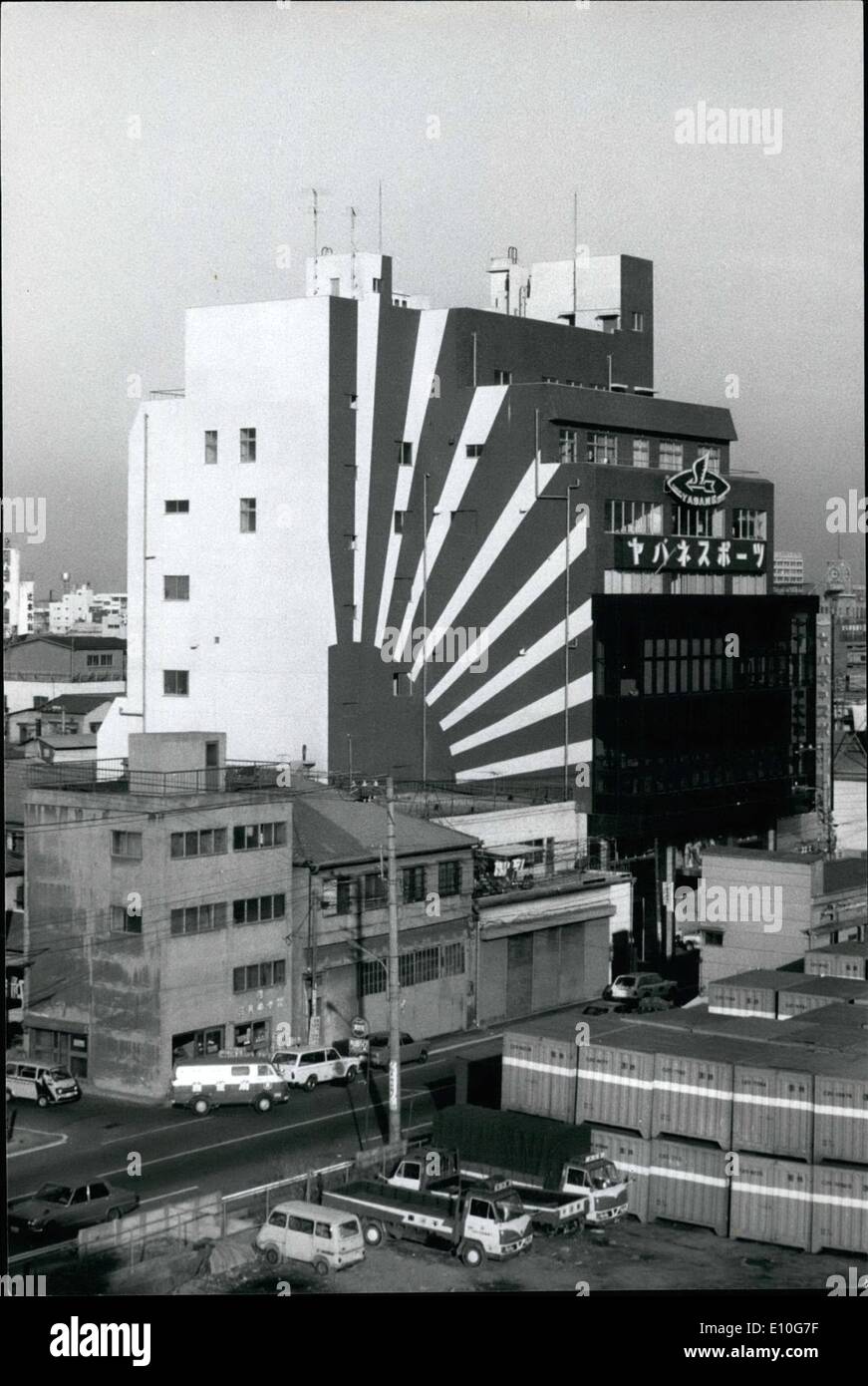 Jan. 01, 1973 - Rising sun flag on Buiding causes public upset. The ...