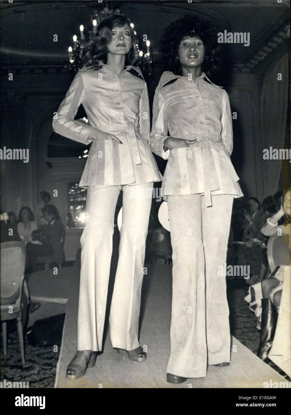 Oct. 18, 1972 - One is wearing yellow, the other pistachio Stock Photo ...