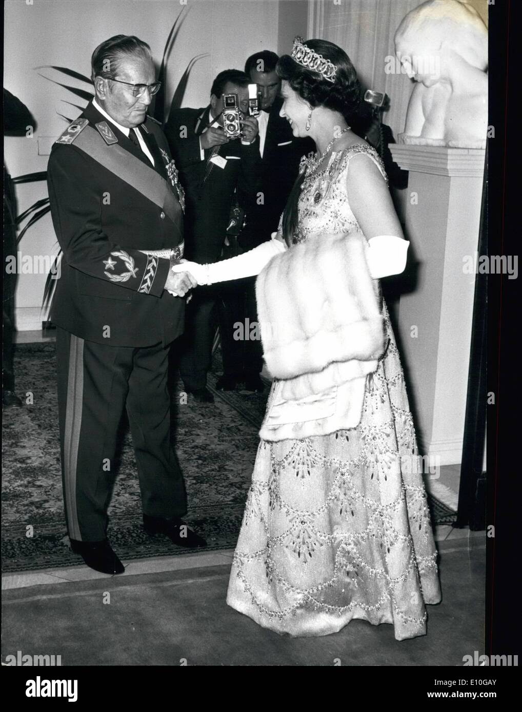 Oct. 19, 1972 - October 19th 1972 Royal visit to Yugoslavia. H.M. The ...