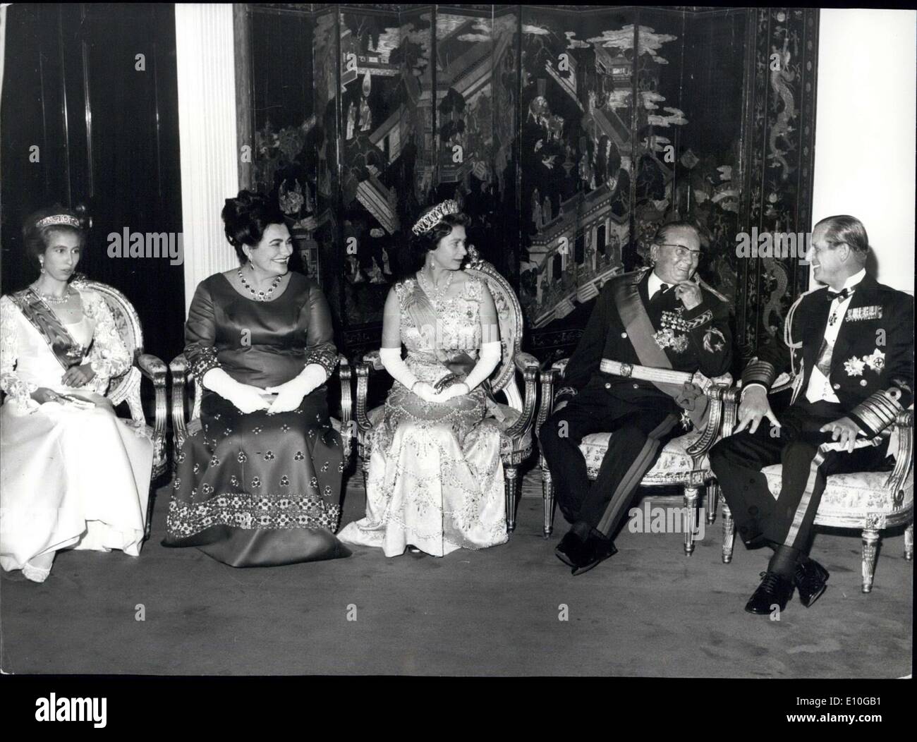 Oct. 19, 1972 - State Visit to Yugoslavia : H.M The Queen and The Duke ...