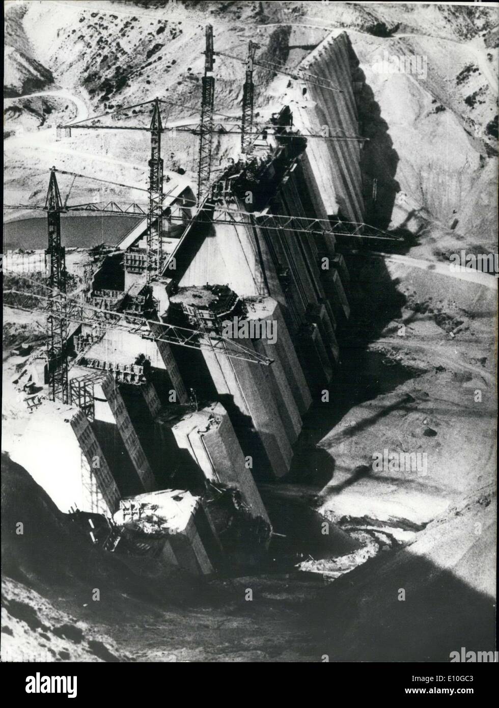 Oct. 27, 1972 - Idriss Dam Under Construction Morocco Stock Photo - Alamy