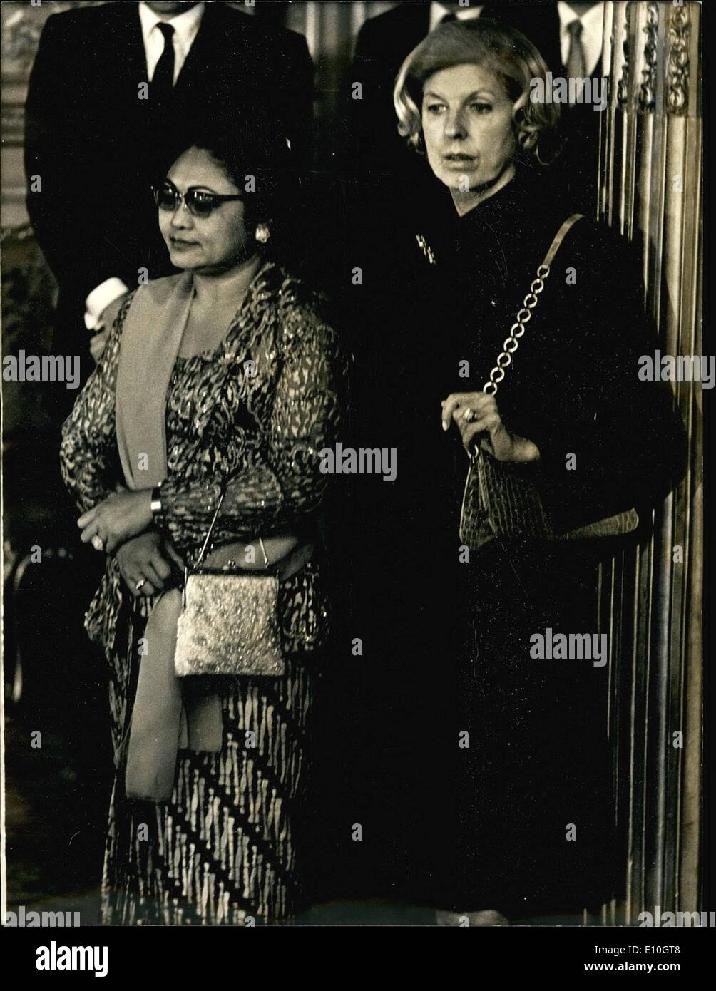 Nov. 11, 1972 - President Suharto of Indonesia and his wife are on an ...