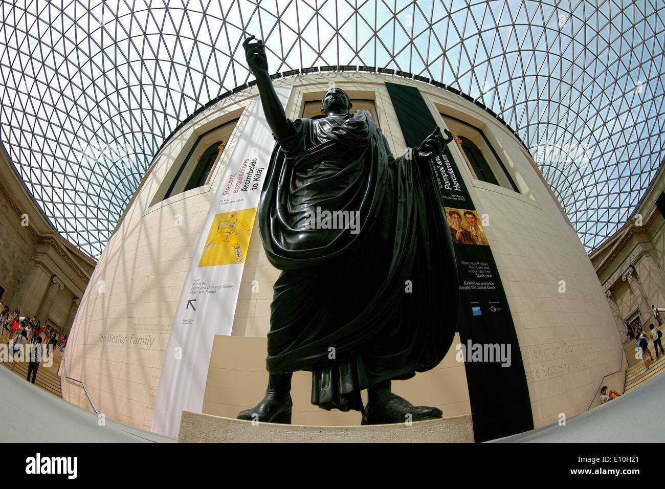 Bronze statue of Lucius Mammius Maximus British museum London UK Stock ...
