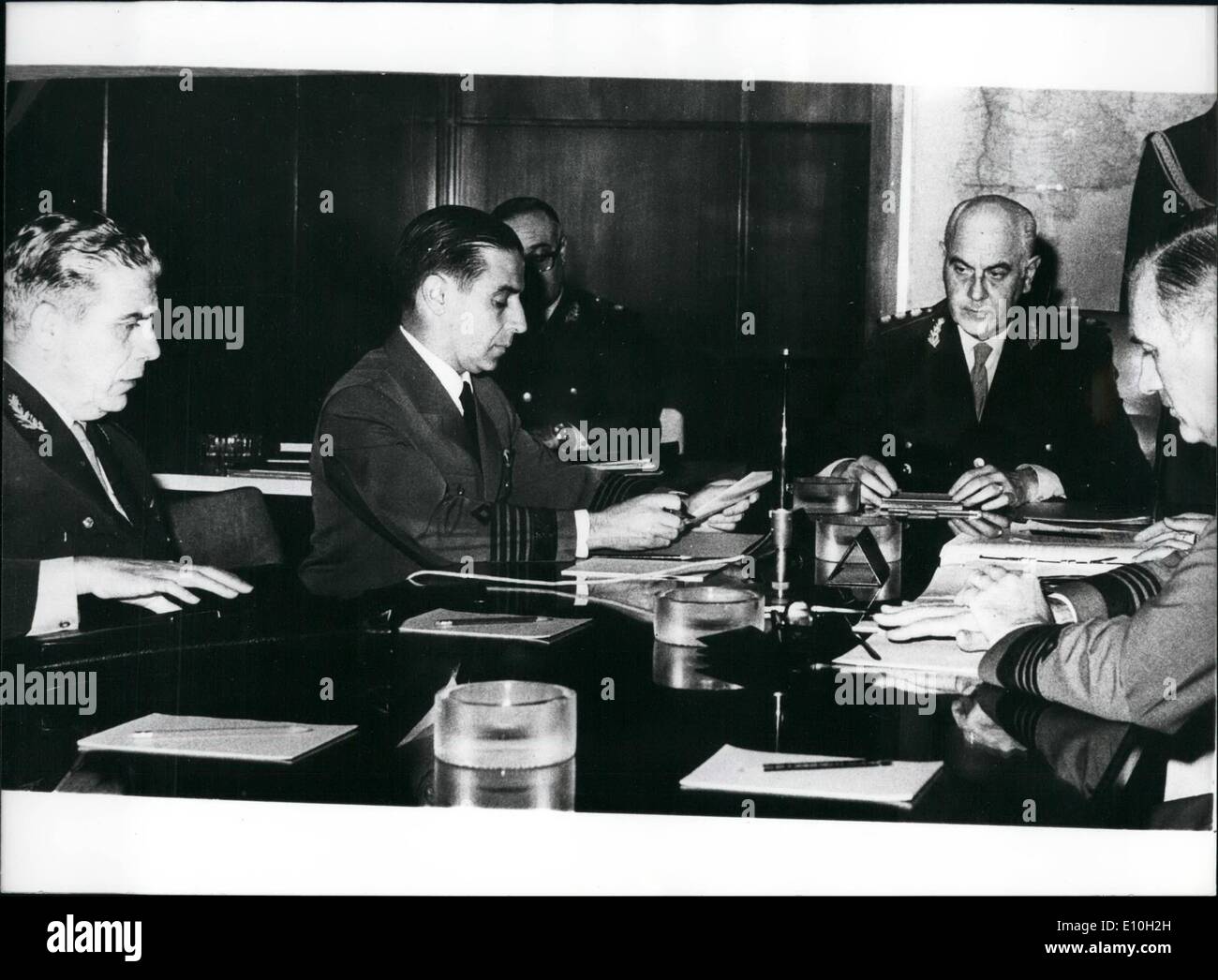 Nov 11 1972 President Lanusse At Meeting On Return Of Juan Peron