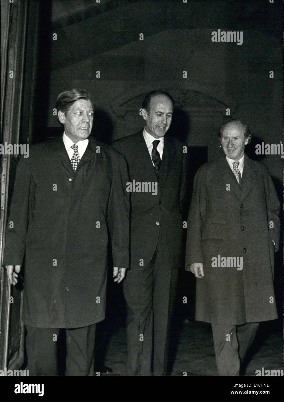 Feb. 10, 1973 - Helmut Schmidt, Giscard d'Estaing, and Anthony Barber ...