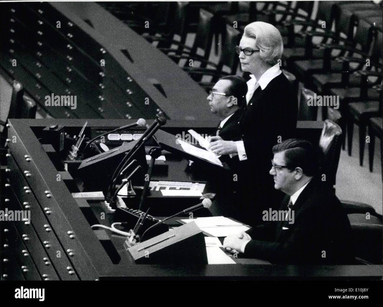 Dec. 12, 1972 - Annemarie Renger - The First Woman At The Summit of The ...