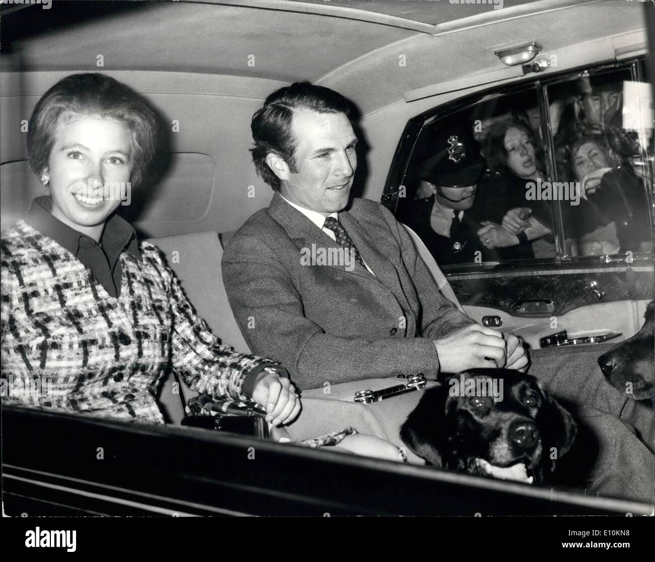 May 05, 1973 - Princess Anne to marry Lt. Mark Phillips arrive in ...