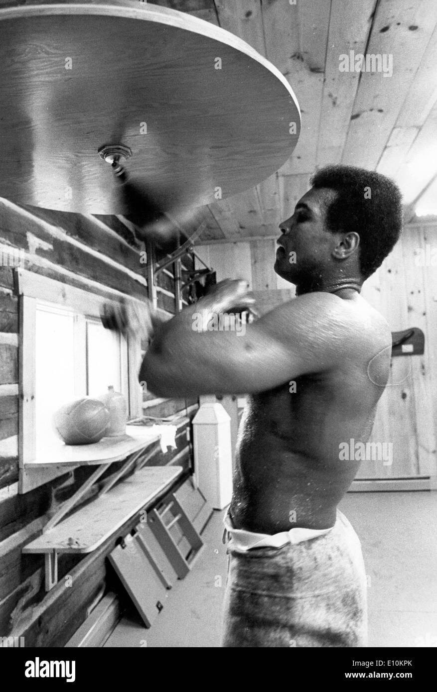 Boxer Muhammad Ali in training Stock Photo - Alamy