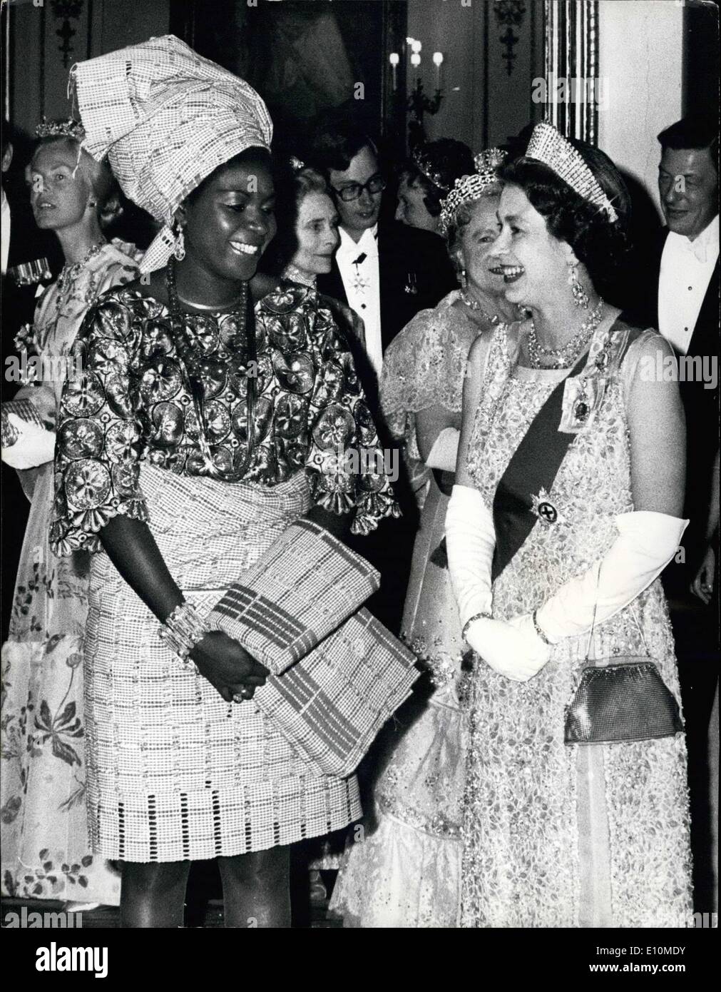 Jun. 06, 1973 - Nigerian Head of state attends a state Banquet at ...
