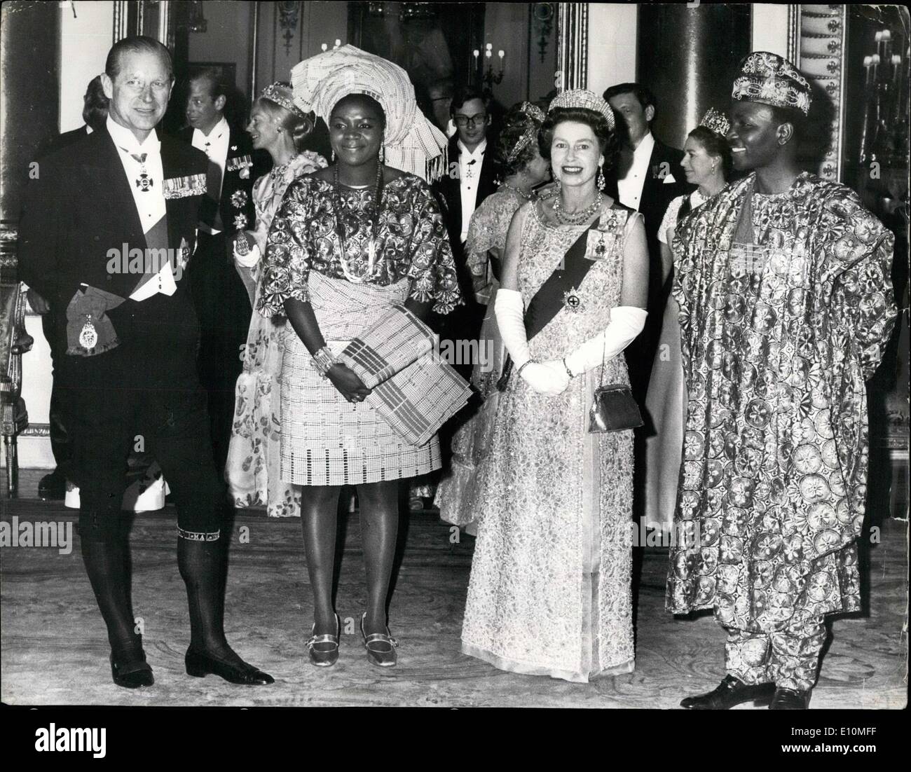 Jun. 06, 1973 - Nigerian head of state attends a state banquet at ...