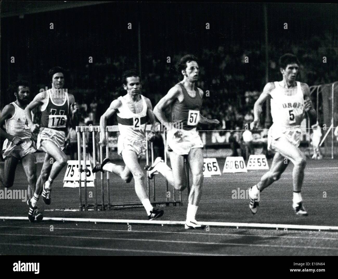 Jul. 06, 1973 - Pictured are (from left to right): Van Mullem Eddy(176)(Belgium), Werner Meier(2 ...