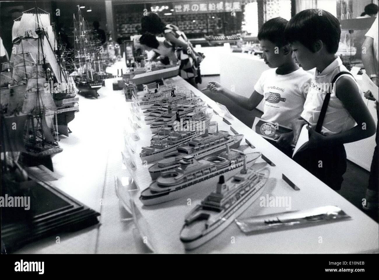 Aug. 08, 1973 - Model ships of the World exhibited at Yokohama ...