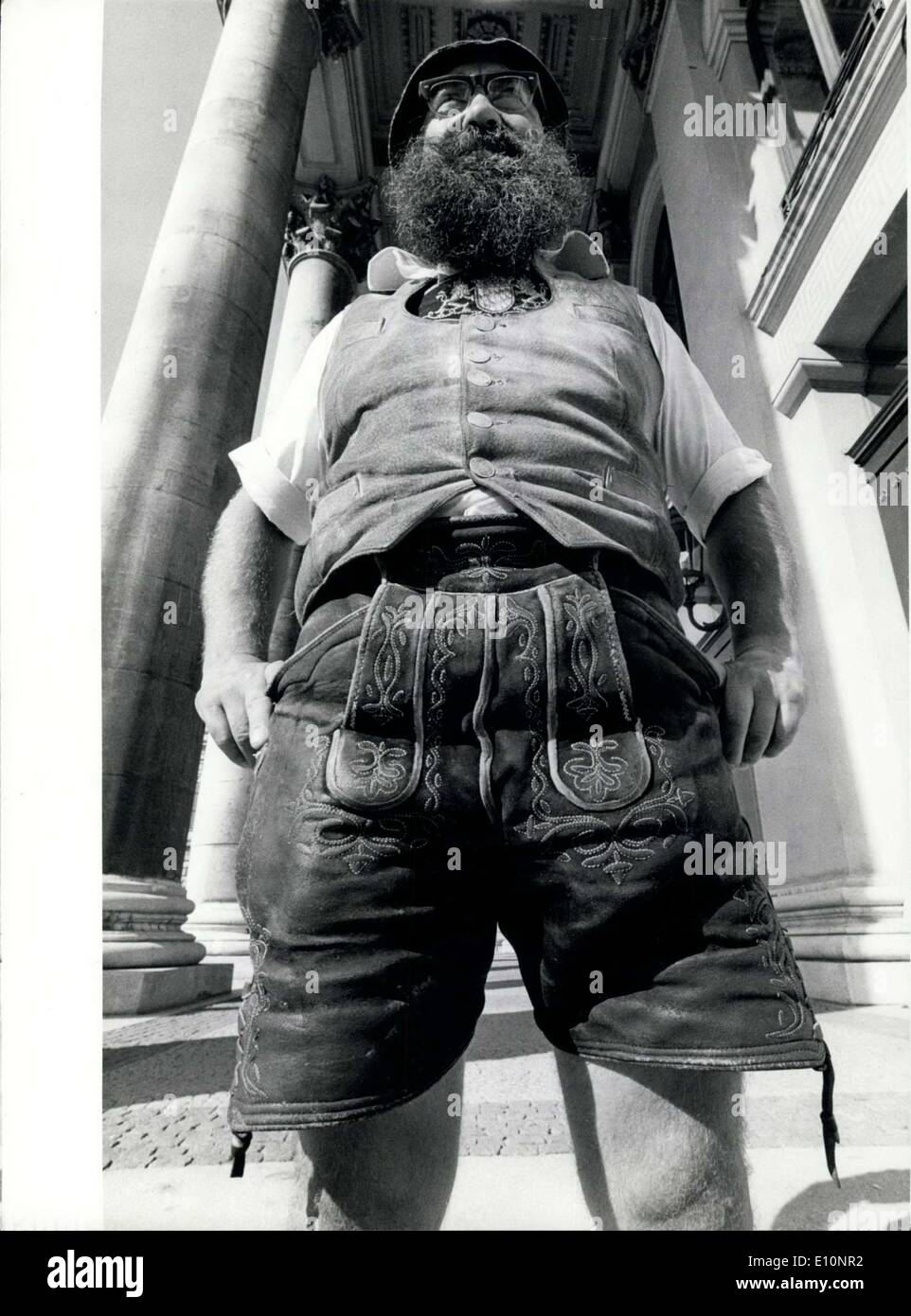 Bavarian capital hot season he wearing formerly traditional costume hi ...