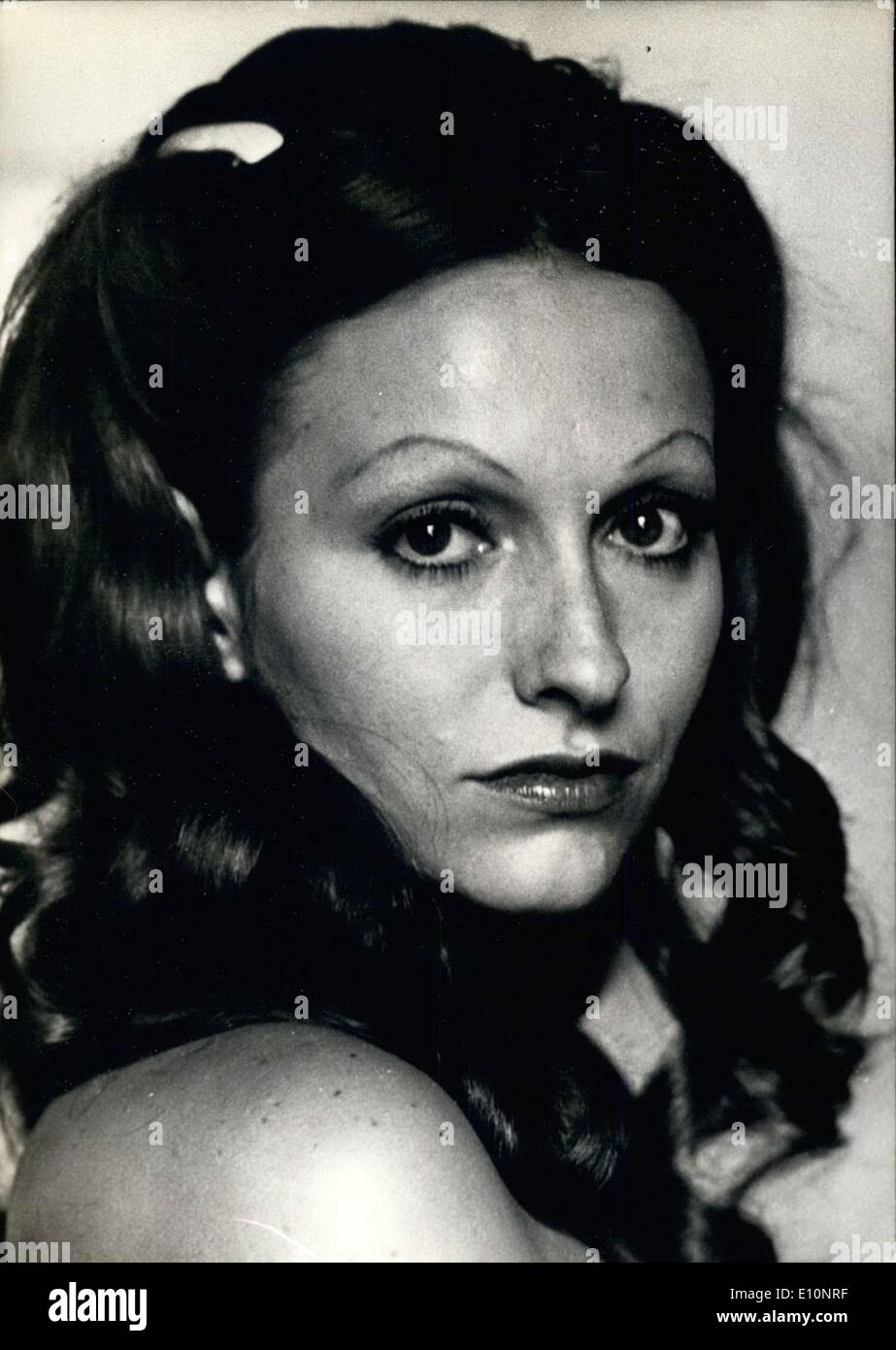 Aug. 29, 1973 - Actress Juliette Mills for a film role Stock Photo - Alamy