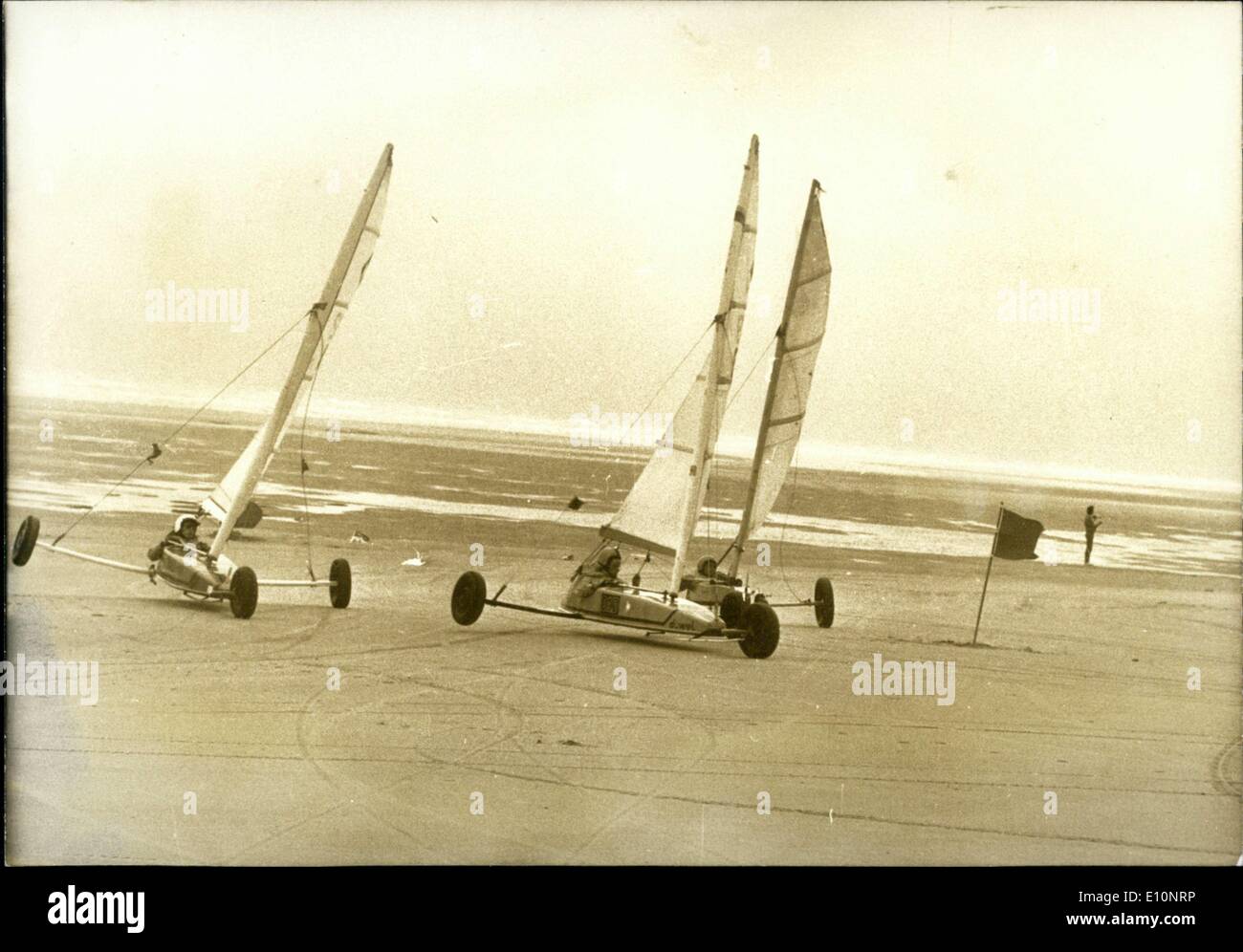 Sep. 03, 1973 - Sand yachting race at course for class III Stock Photo ...