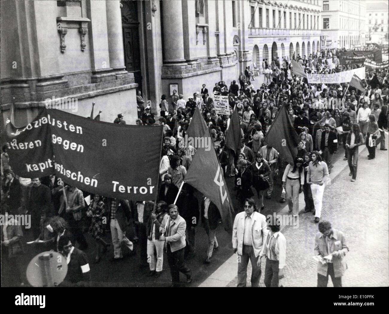 Sep. 14, 1973 - Demonstration against overthrow of government in Chile ...