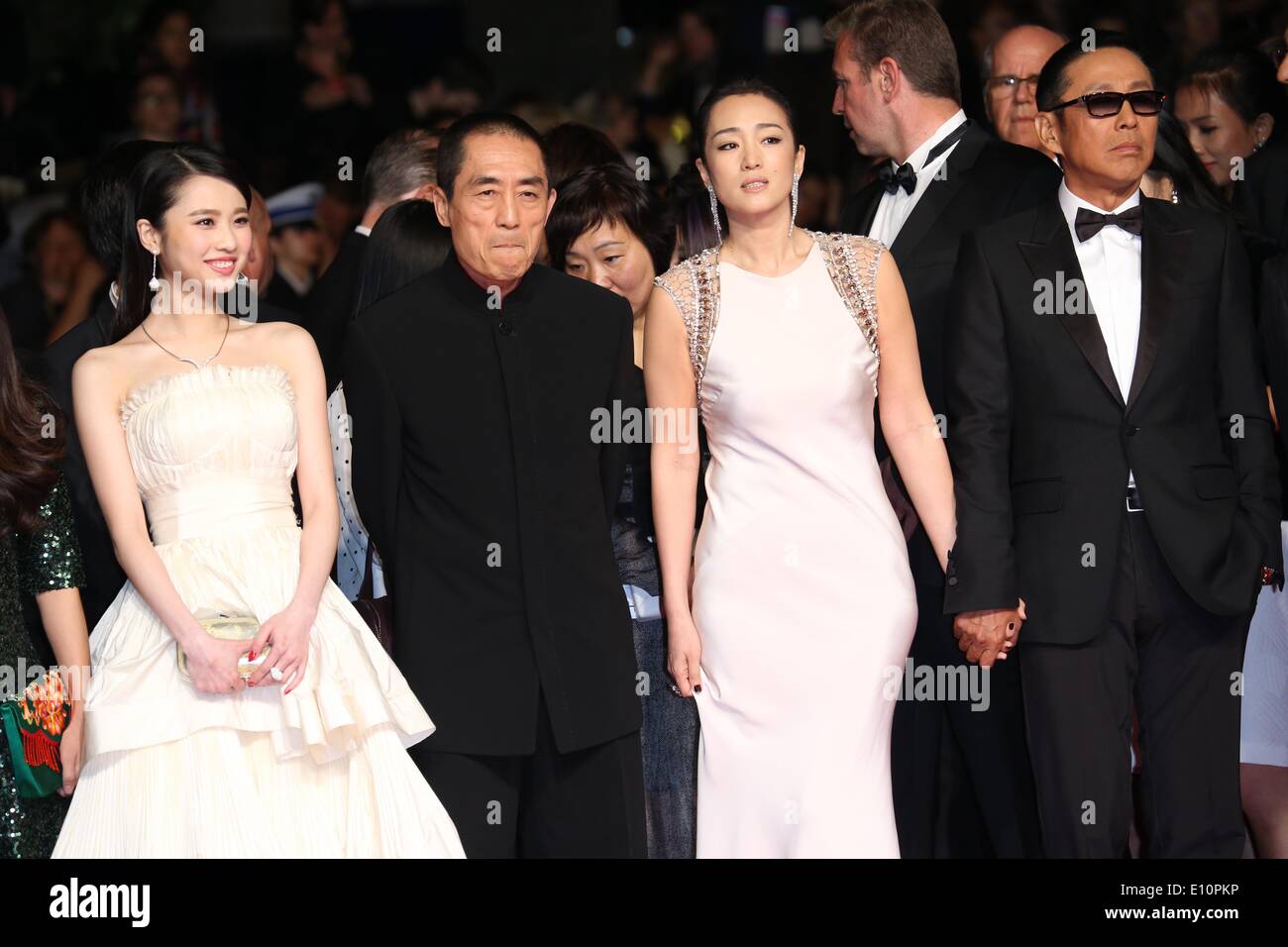 Chinese actress Zhang Huiwen, Chinese director Zhang Yimou (L-R ...