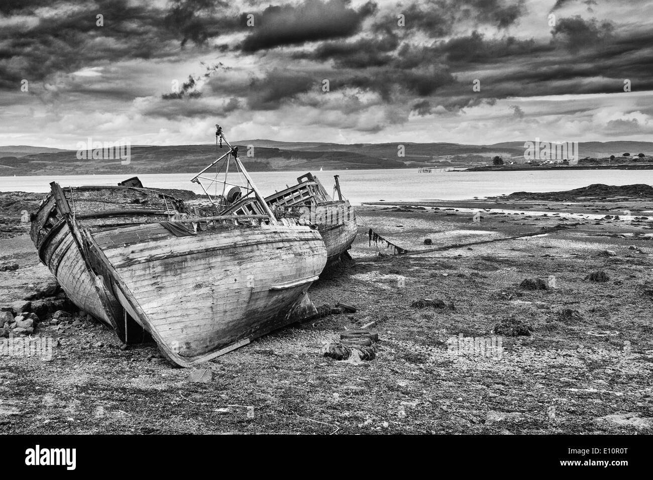 Salen Wrecks Isle of Mull Stock Photo - Alamy