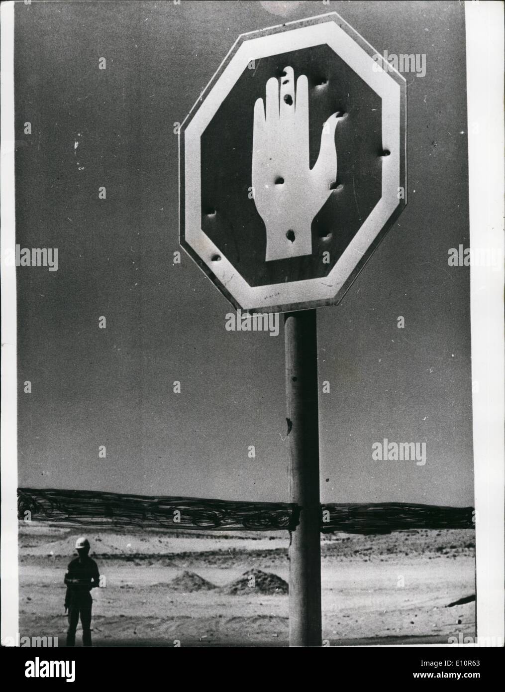 Oct. 10, 1973 - A Sign of War! : Whether the Israelis put up this sign ...