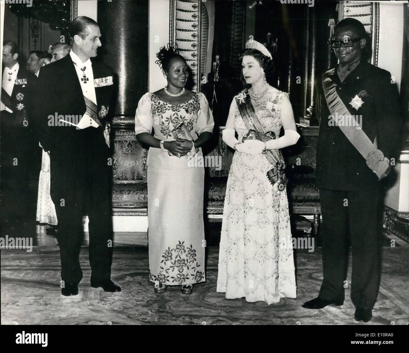 Dec. 12, 1973 - President Mobutu At Buckingham Palace. President Mobutu ...