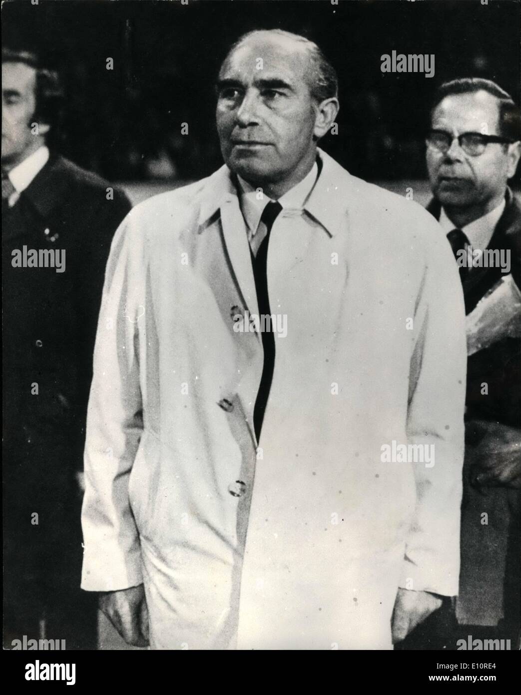 Oct. 10, 1973 - England fail to qualify for Munich.: A grim faced Sir ...
