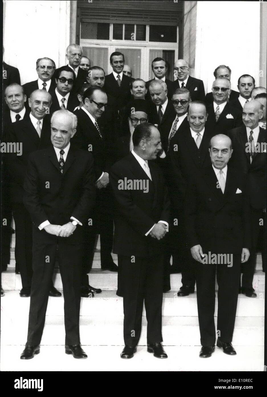 Oct. 10, 1973 - The new General Government; from Left to right : V.P ...