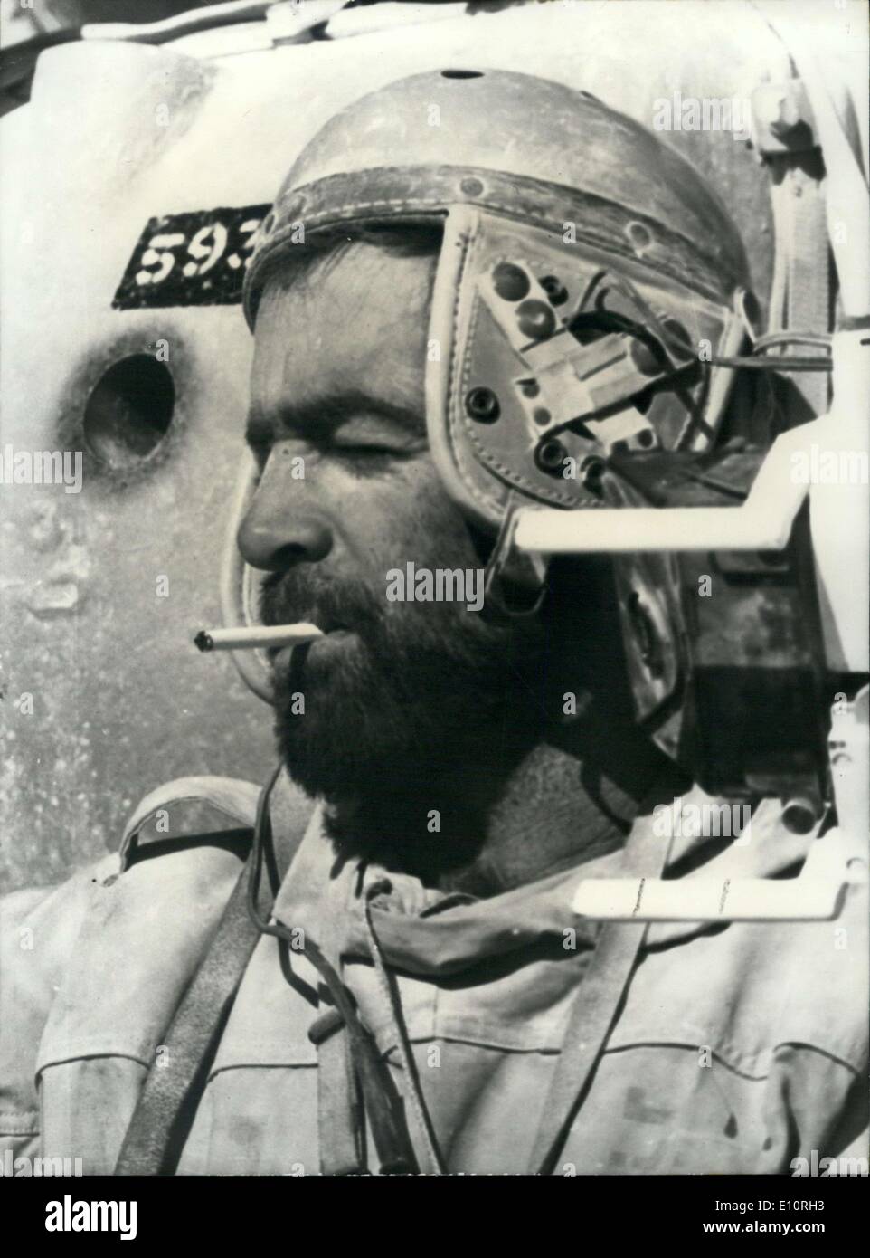 Oct. 13, 1973 - Israeli Pilot in Front of Ship Arab Hostilities Golan ...