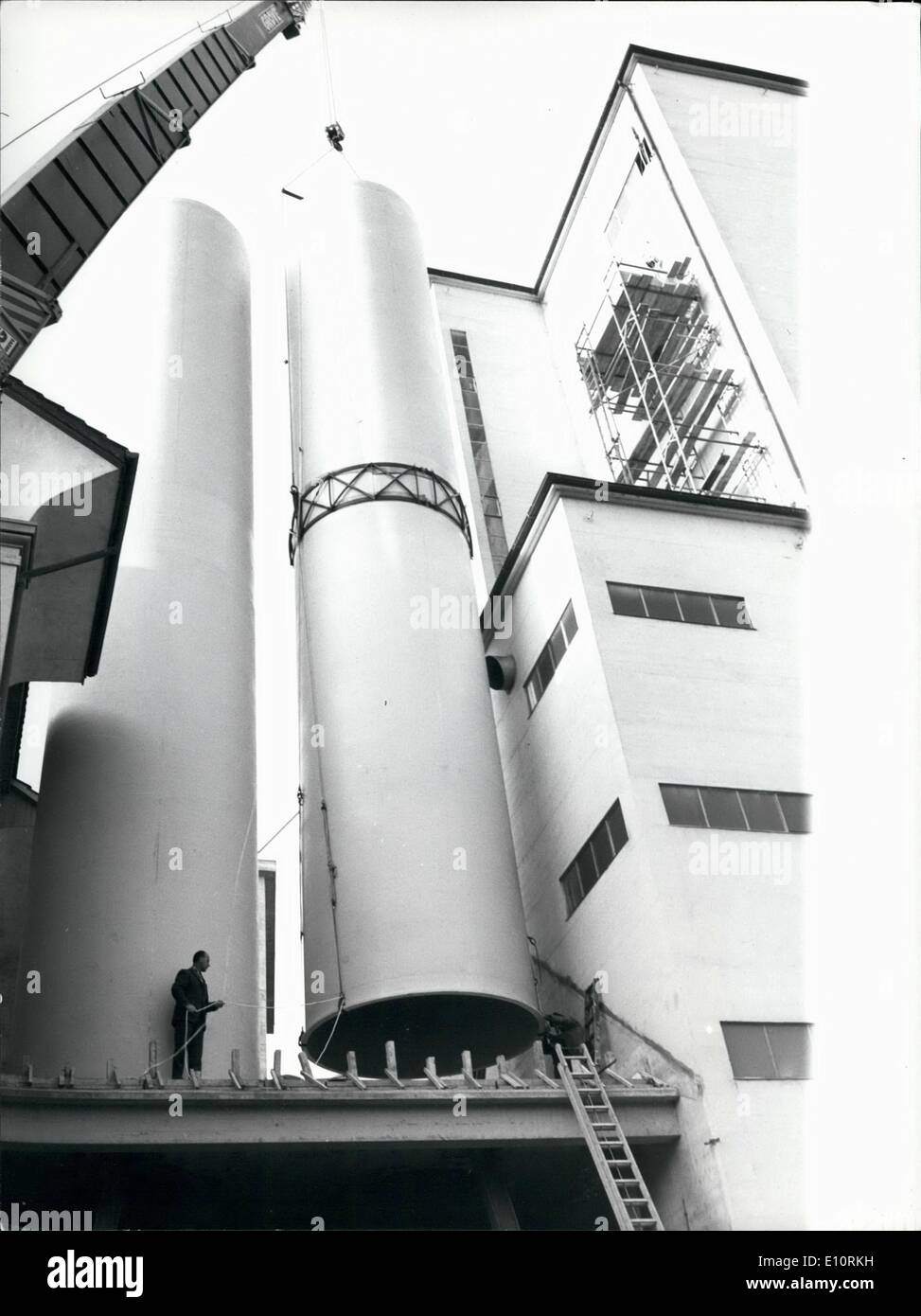 Jan. 01, 1974 - The Highest Synthetic Silo In Europe Their weight is ...