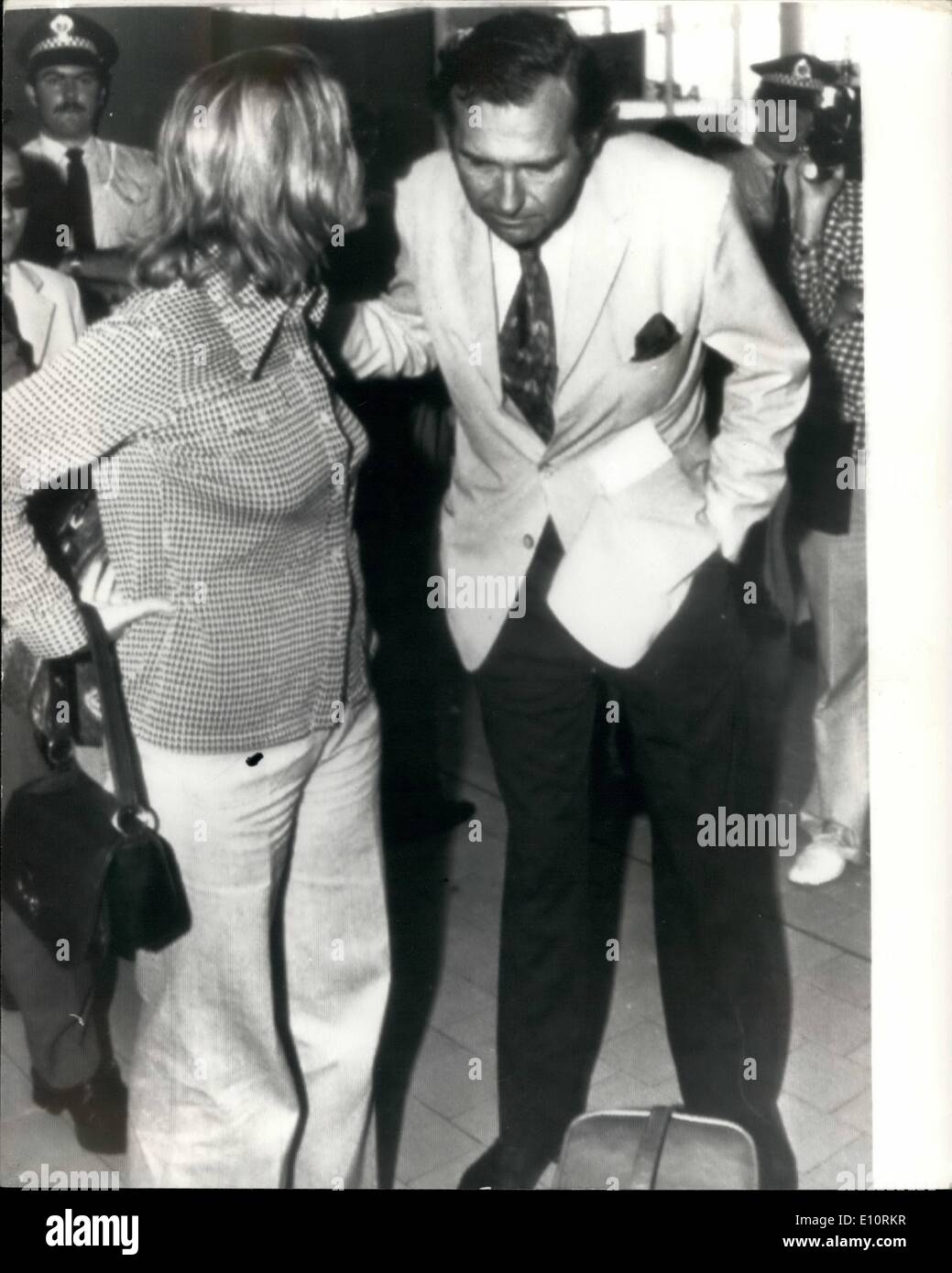 Jan. 01, 1974 - Picture by Radio. Runaway M.P. John Stonehouse and his ...